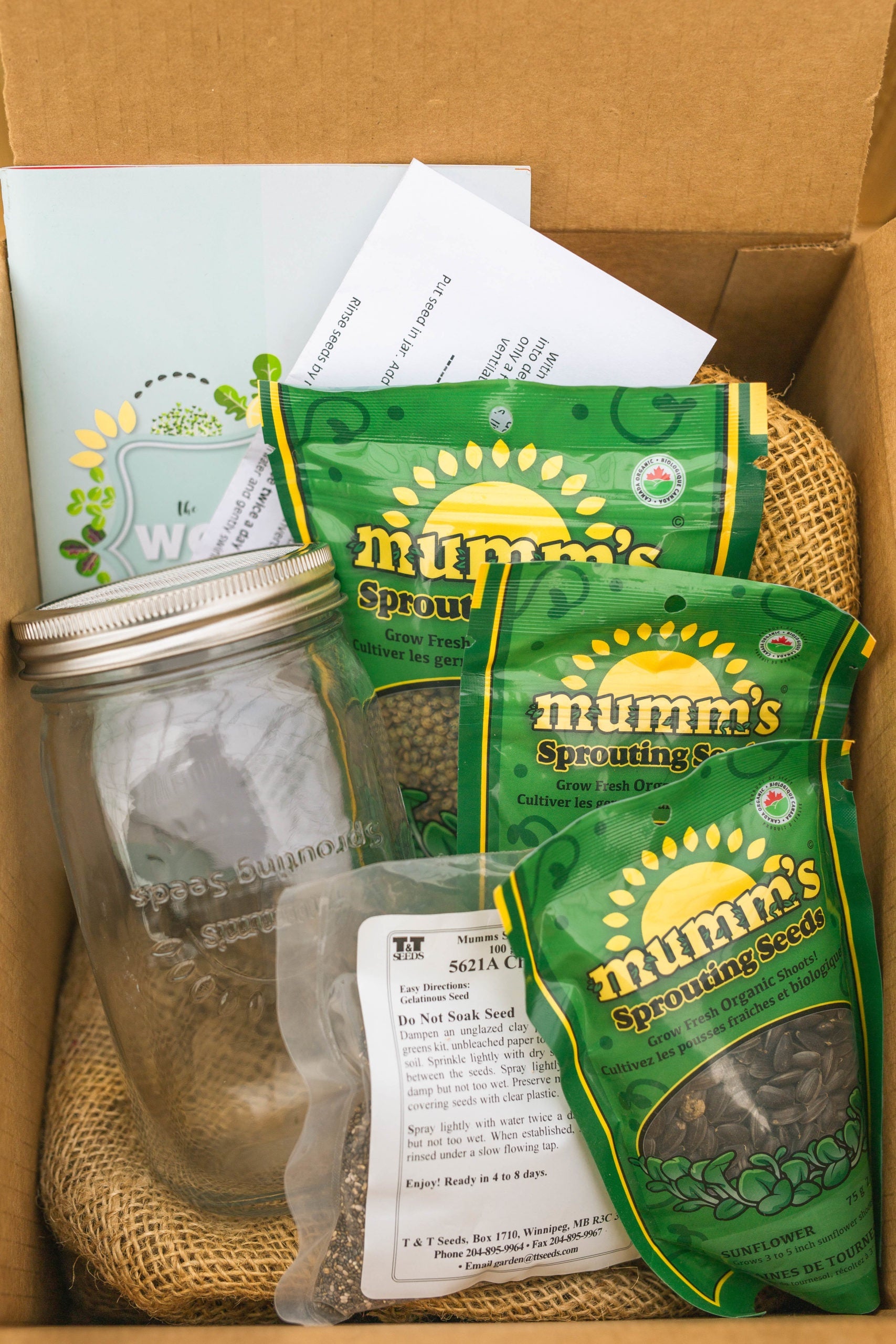Grow Box Get Sprouting Kit | T&T Seeds